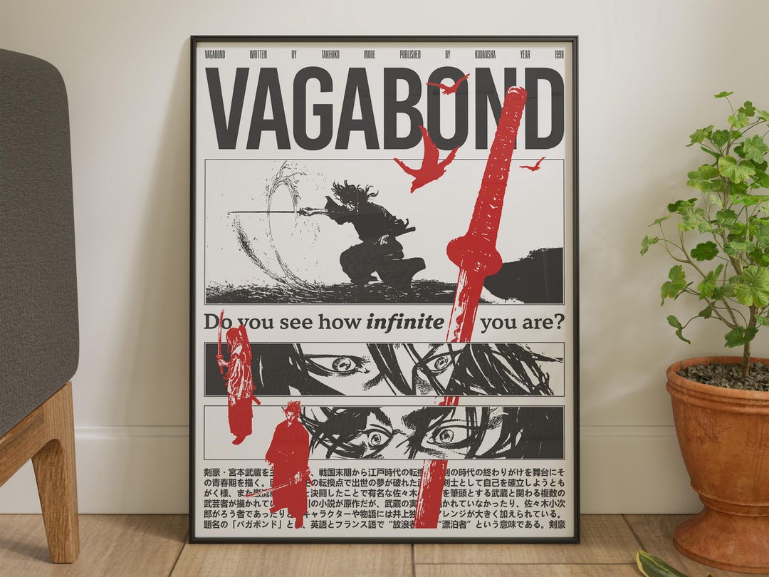 Vagabond : 18x24 DIGITAL Artwork by Miyamoto Musashi High-definition ...