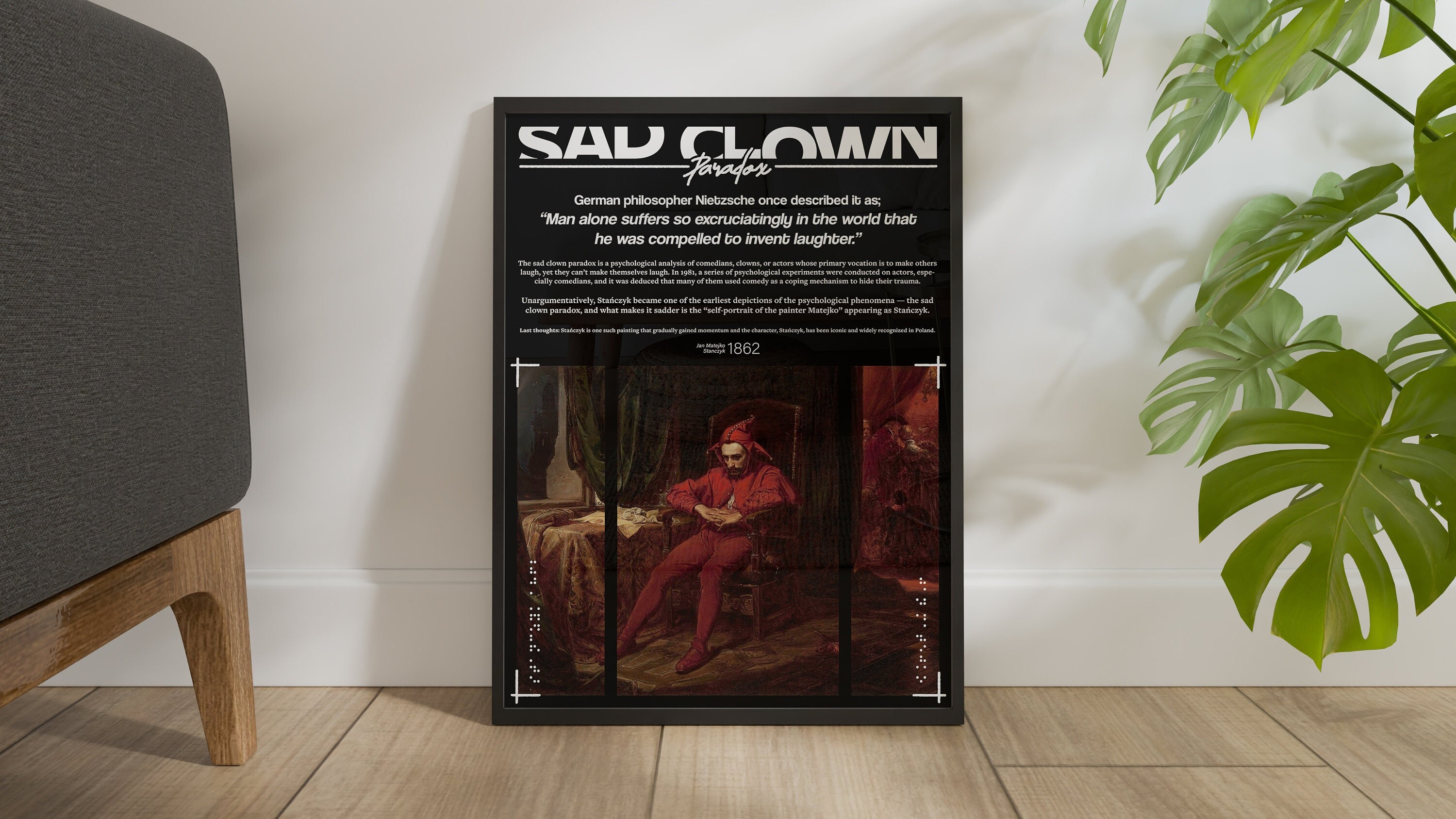 Sad Clown, Jan Matejko Stanczyk Poster, 18x24, Renaissance, FHD Wall ... Sad Clown, Jan Matejko Stanczyk Poster, 18x24, Renaissance, FHD Wall ...