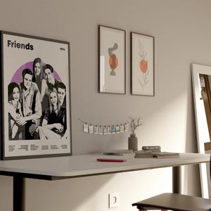 Friends Sitcom Poster, 18x24 DIGITAL Wall Decor, Retro Sitcom Art, 90s ...