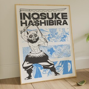 Zenitsu Agatsuma, Tanjiro Kamado, Inosuke Hashibira, 18x24 DIGITAL ...