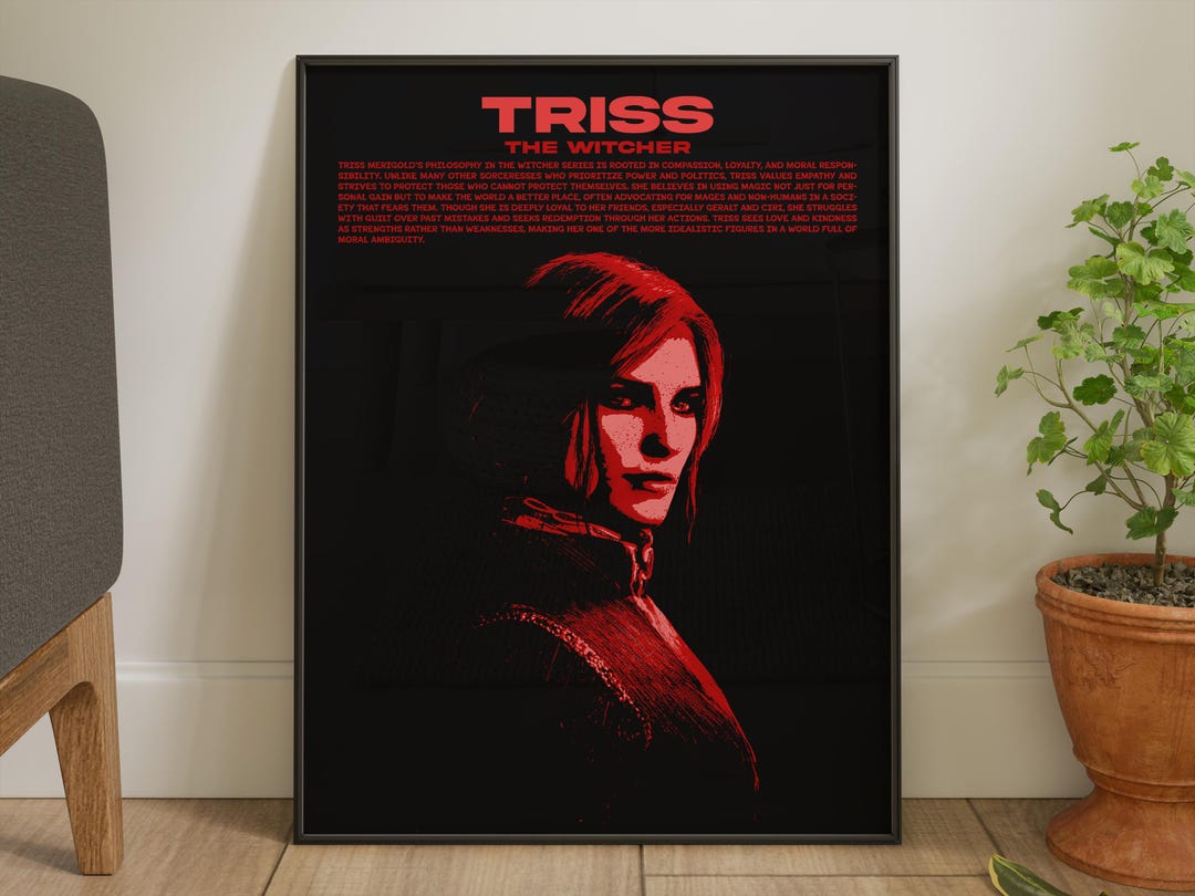 The Witcher - Triss , 18x24" DIGITAL, FHD Digital Print Wall Decor Wall ...