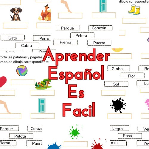 Learning Spanish for Kids, Activity for Kids, Worksheets for Ages 4+ - Etsy