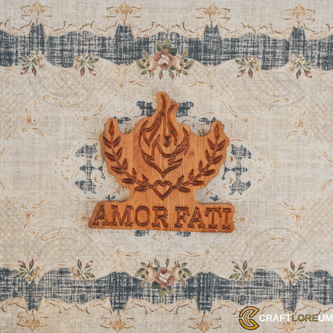 Hand-carved Amor Fati Wood Sign – Rustic Stoic Philosophy Decor - Etsy