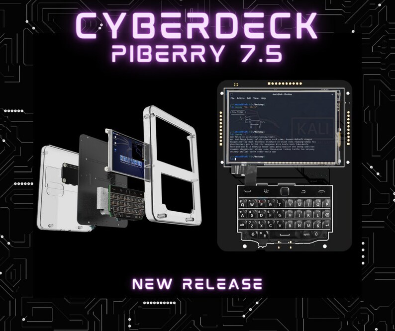 Cyberdeck Piberry 7.5 Raspberry Pi Zero Handheld - Etsy Canada