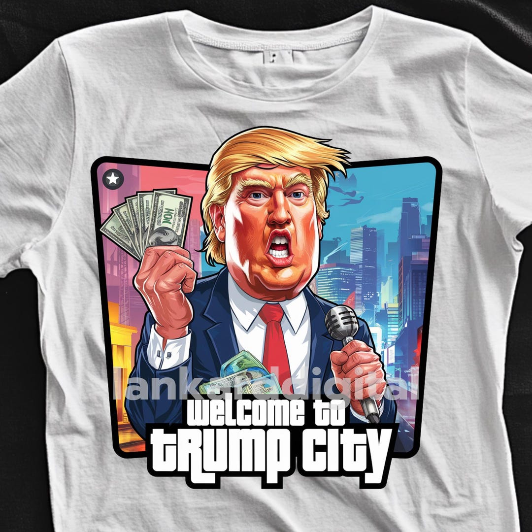TRUMP CITY Premium Quality PNG File Instant Digital Download 3000x3000 ...