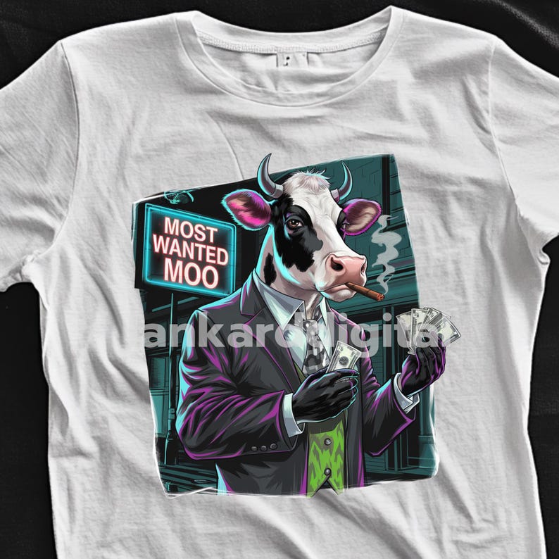 Most Wanted Moo Digital Png File, Download Png File, Artwork Png File, High Resolution Png, Ai ...