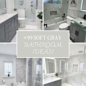 Grey Bath Luxury Bath 3d Rendering Minimalist Bath Remodel Ideas ...