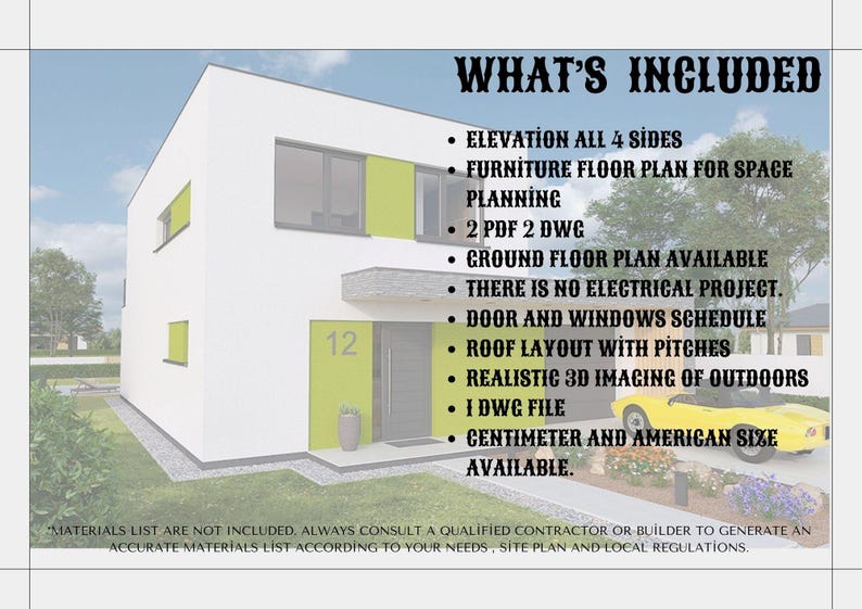 Modern House Plan, Bare House Plan, Custom House Plan, With 3 Bedroom ...