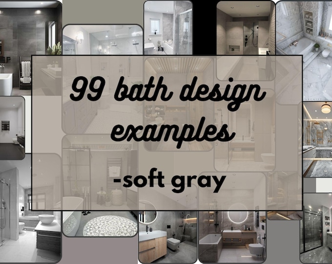 Grey Bath Luxury Bath 3d Rendering Minimalist Bath Remodel Ideas ...