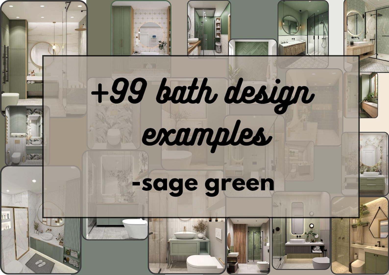 Sage Green Bath Designs, Virtual Design Service,bath Rendering, E ...