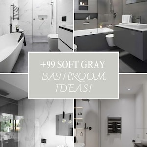 Grey Bath Luxury Bath 3d Rendering Minimalist Bath Remodel Ideas ...
