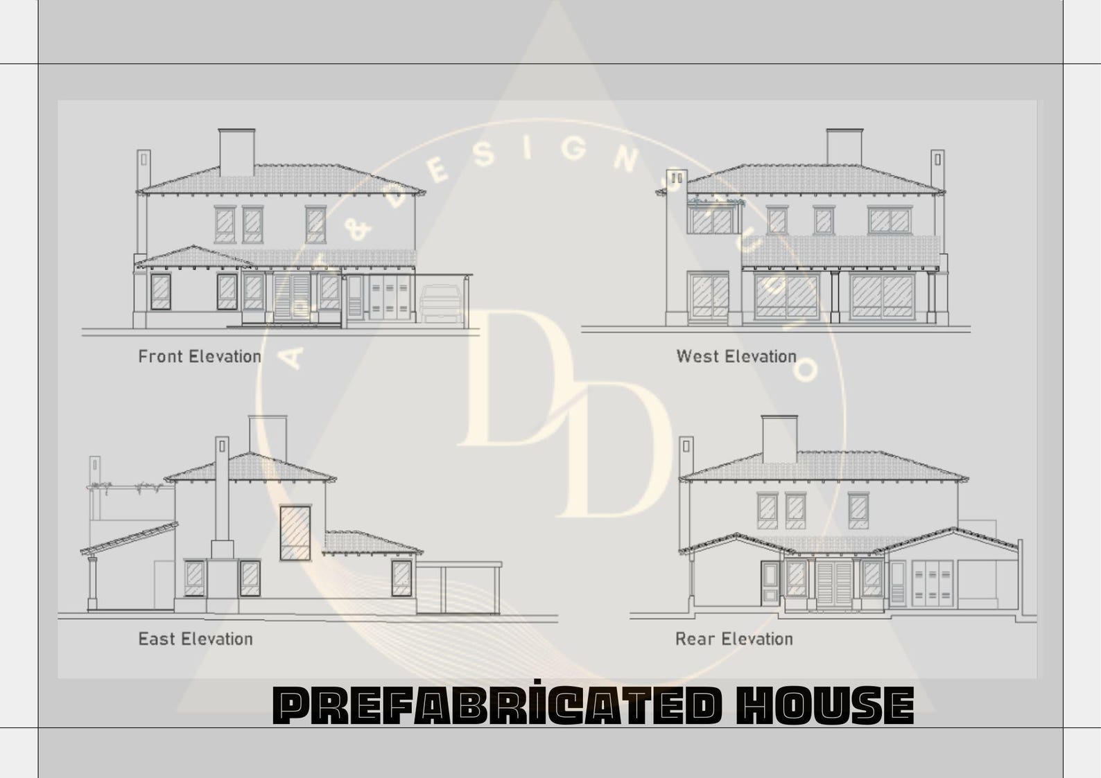 Tall Oak Southern Living Farmhouse - Two Story - Architectural Plan -2 ...