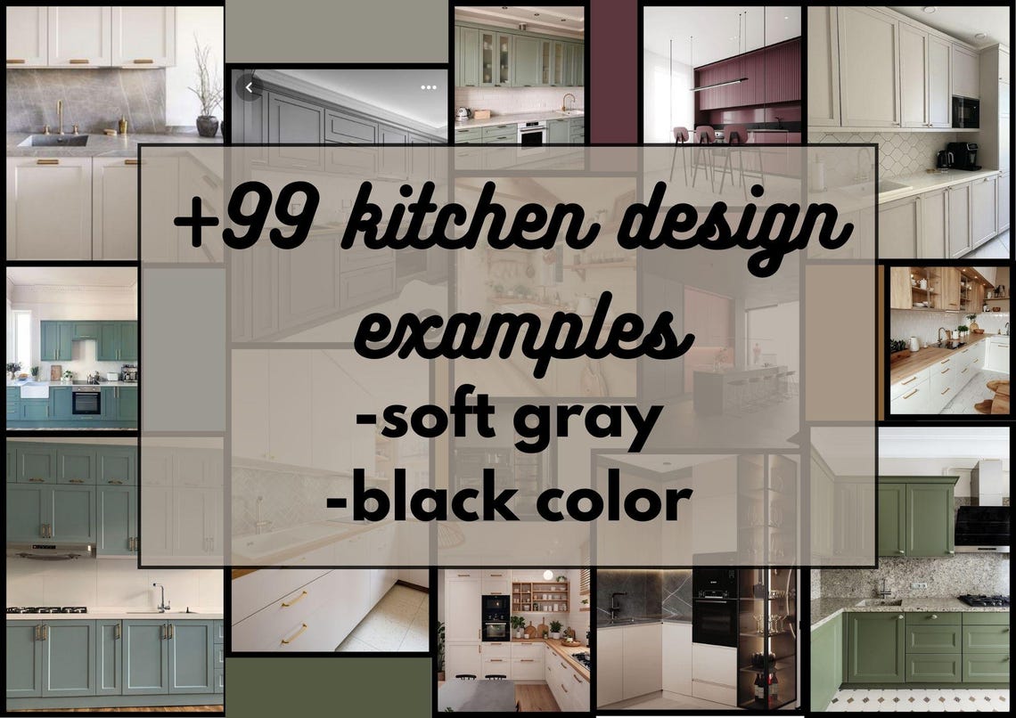 Grey Kitchen Luxury Kitchen 3d Rendering Minimalist Kitchen Remodel ...