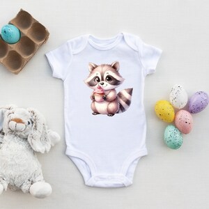 Watercolor Cute Raccoon Birthday Clipart Sublimation,baby Raccoon ...