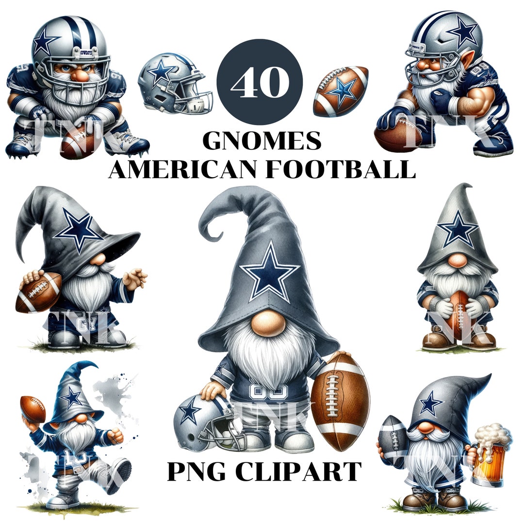 Watercolor Cute Gnome American Football Clipart,sport Gnome Clipart ...