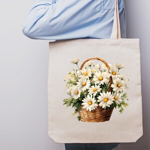 Watercolor Daisy Flower Clipart Bundle,cute Daisy,watercolor Floral ...