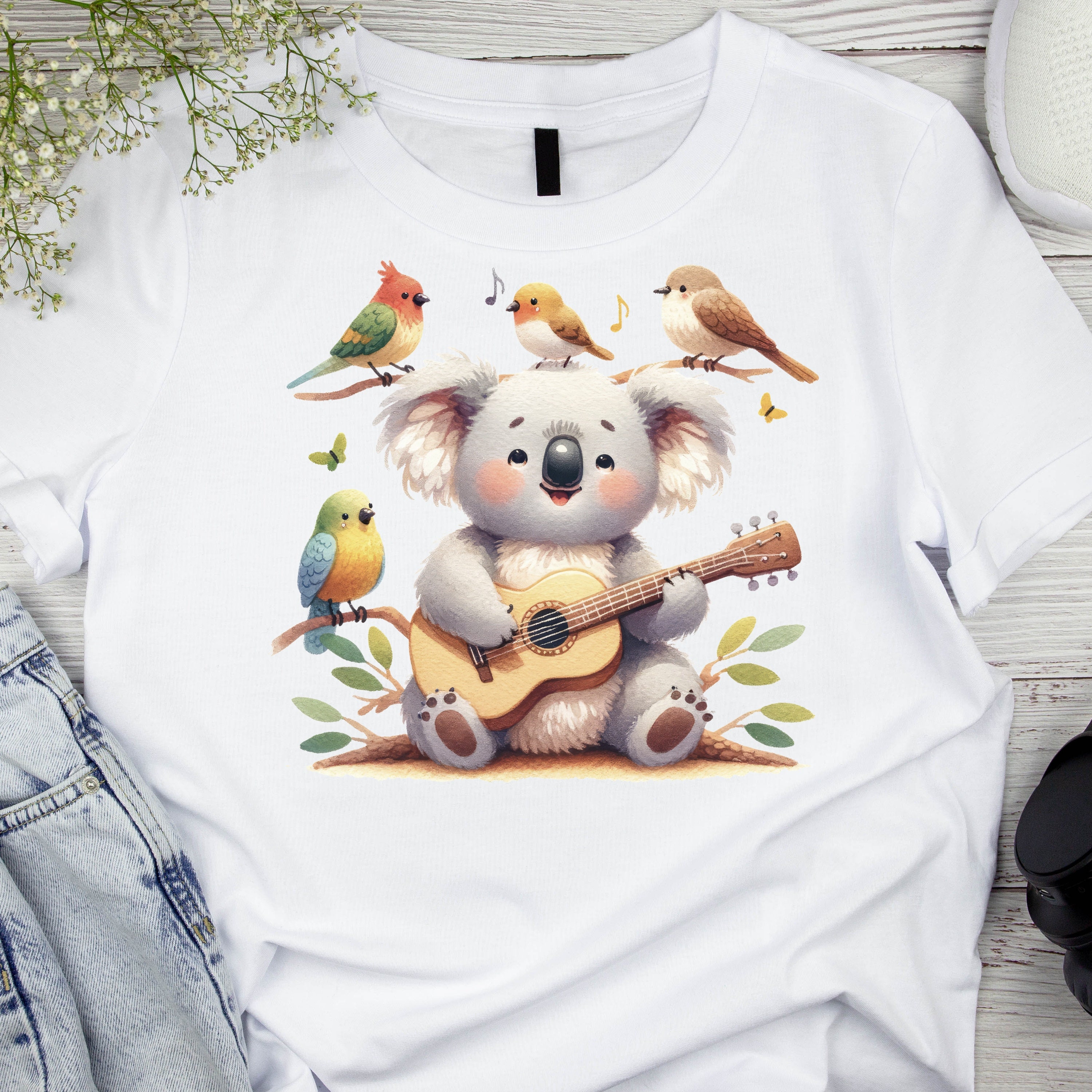 Watercolor Koala in Springs Clipart Sublimation,baby Koala Clipart ...