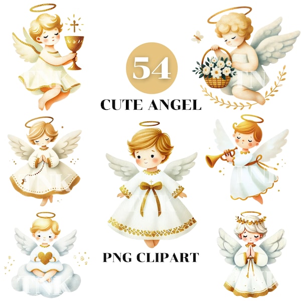 Angel Watercolor - Etsy