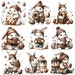 47 Cute Easter Bunny & Chocolate Eggs Clipart - Watercolor Rabbits With ...