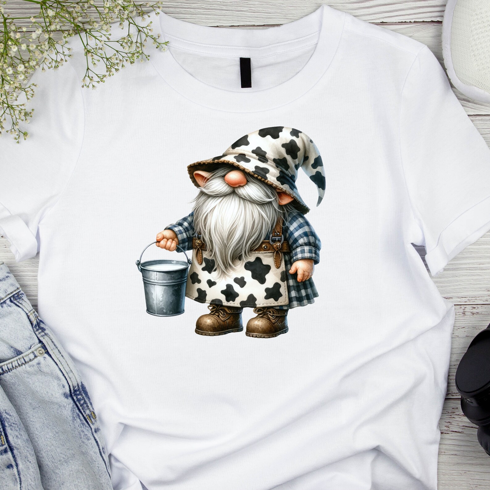 66 Cow Clipart, Gnome Clipart, Highland Cow, Watercolor Printable ...