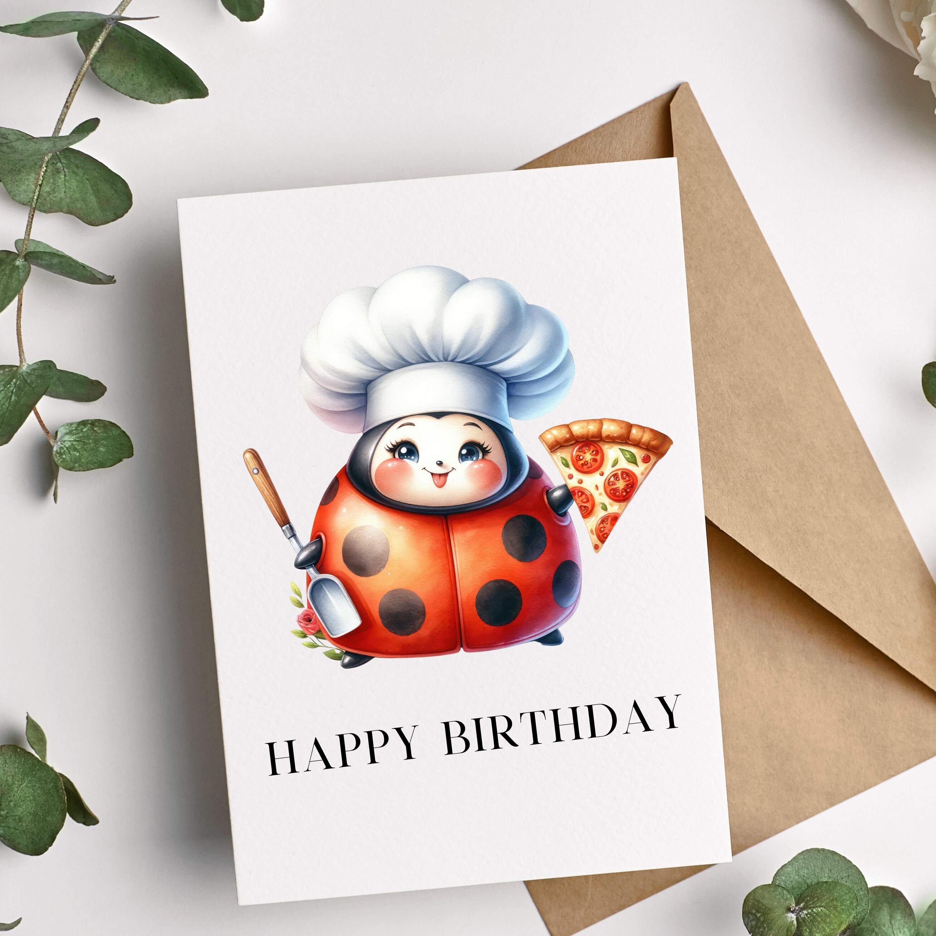50 Ladybug Chef Clipart, Cute Cooking Insects PNG Collection, Adorable ...