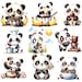 Baby Panda With Chocolate PNG, Panda Clipart, Animal Clipart, Little ...