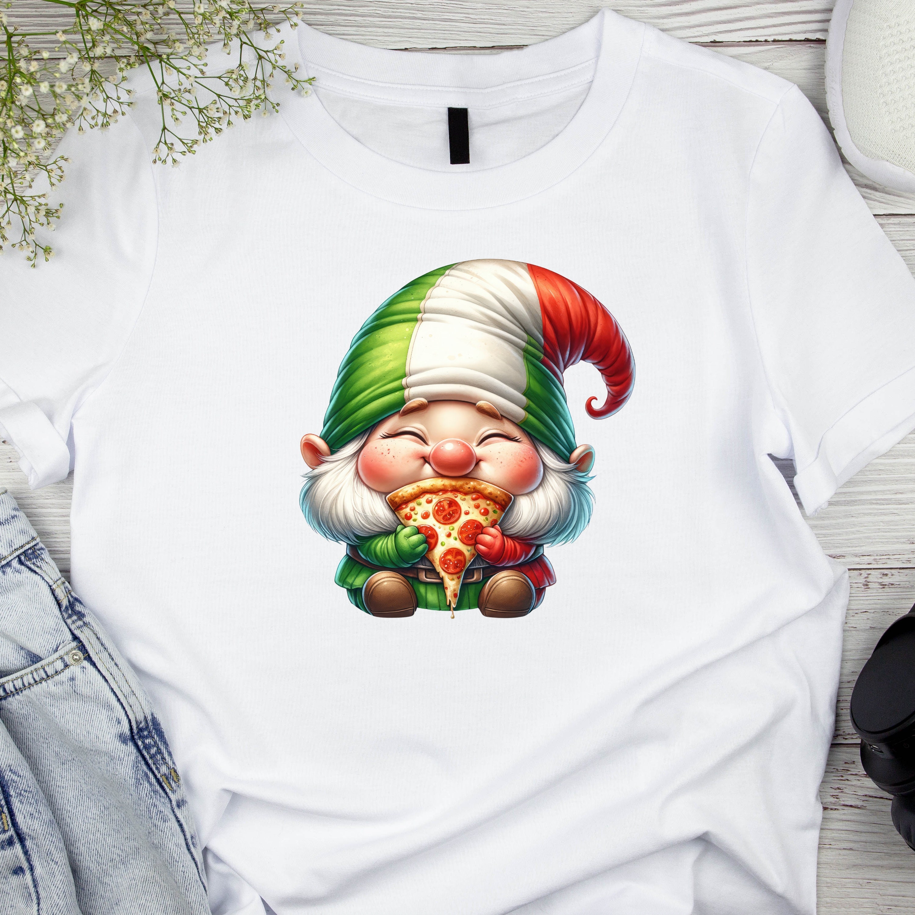 Watercolor Cute Italian Gnome 1 Clipart,pizza Gnome Clipart,papa Pizza ...
