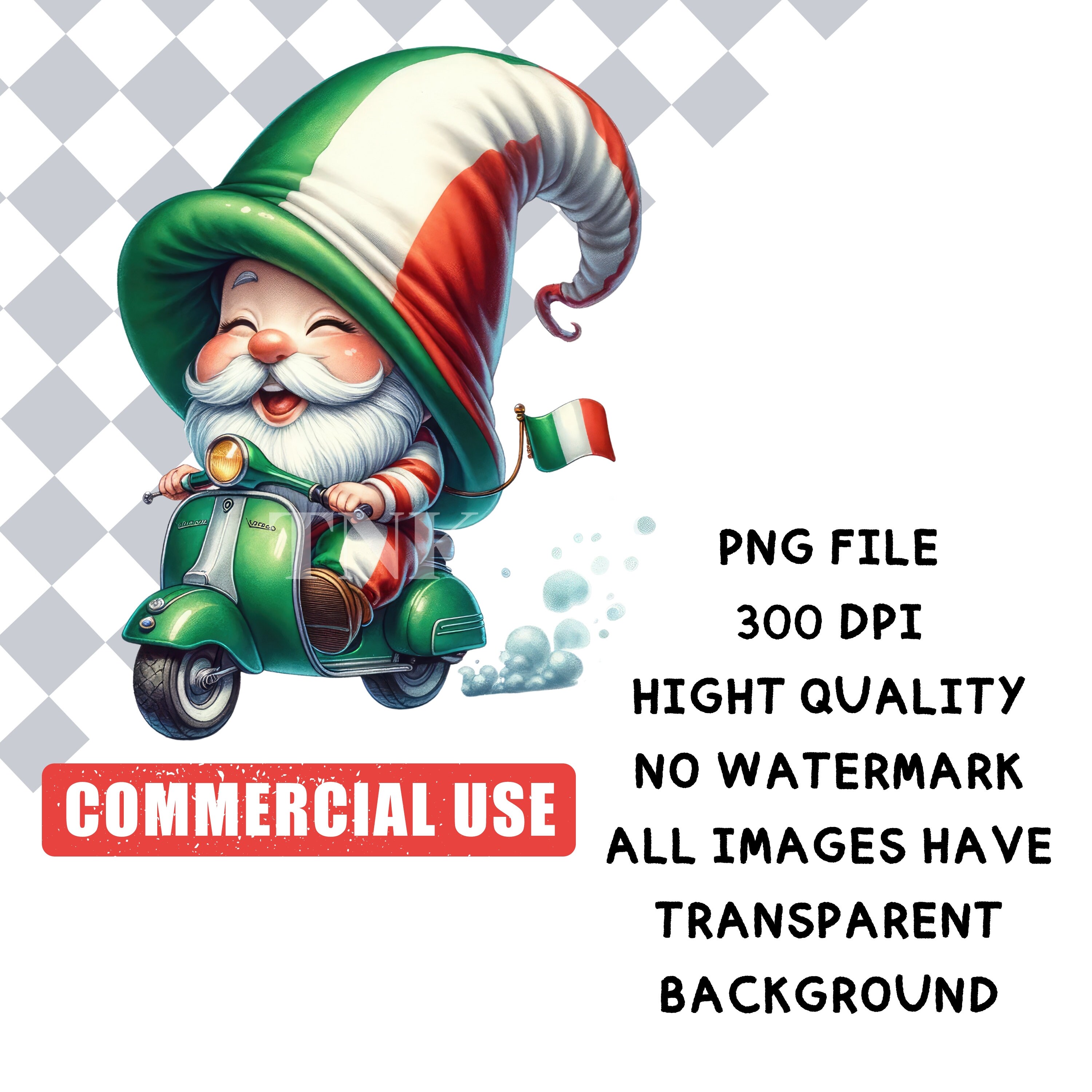 Watercolor Cute Italian Gnome 1 Clipart,pizza Gnome Clipart,papa Pizza ...