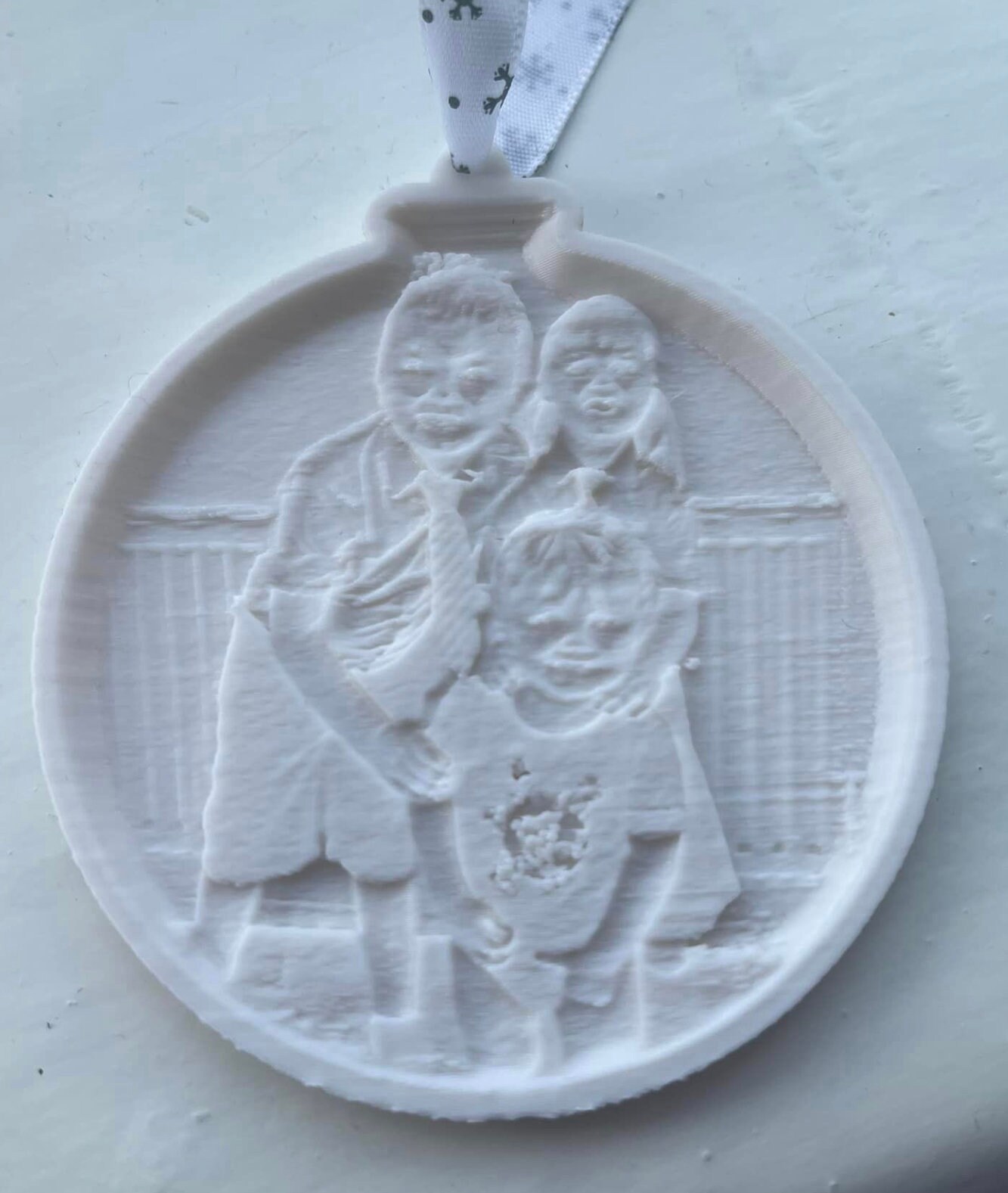 Personalised Lithophane 2D Christmas Baubles Any Image Christmas Tree ...