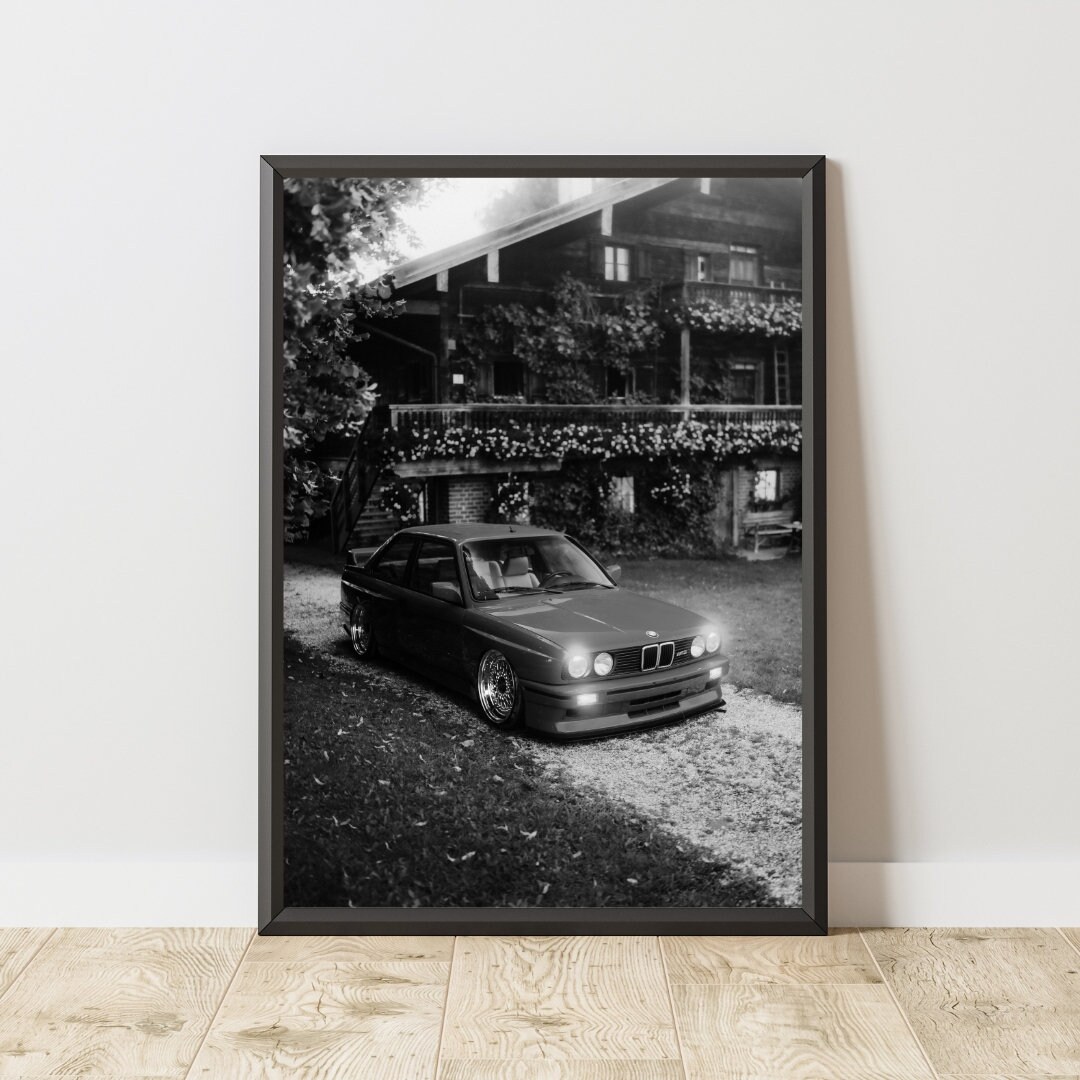 Vintage BMW Poster, Vintage BMW Print, Vintage BMW Wall Art, Black and White Poster, Bmw Poster ...