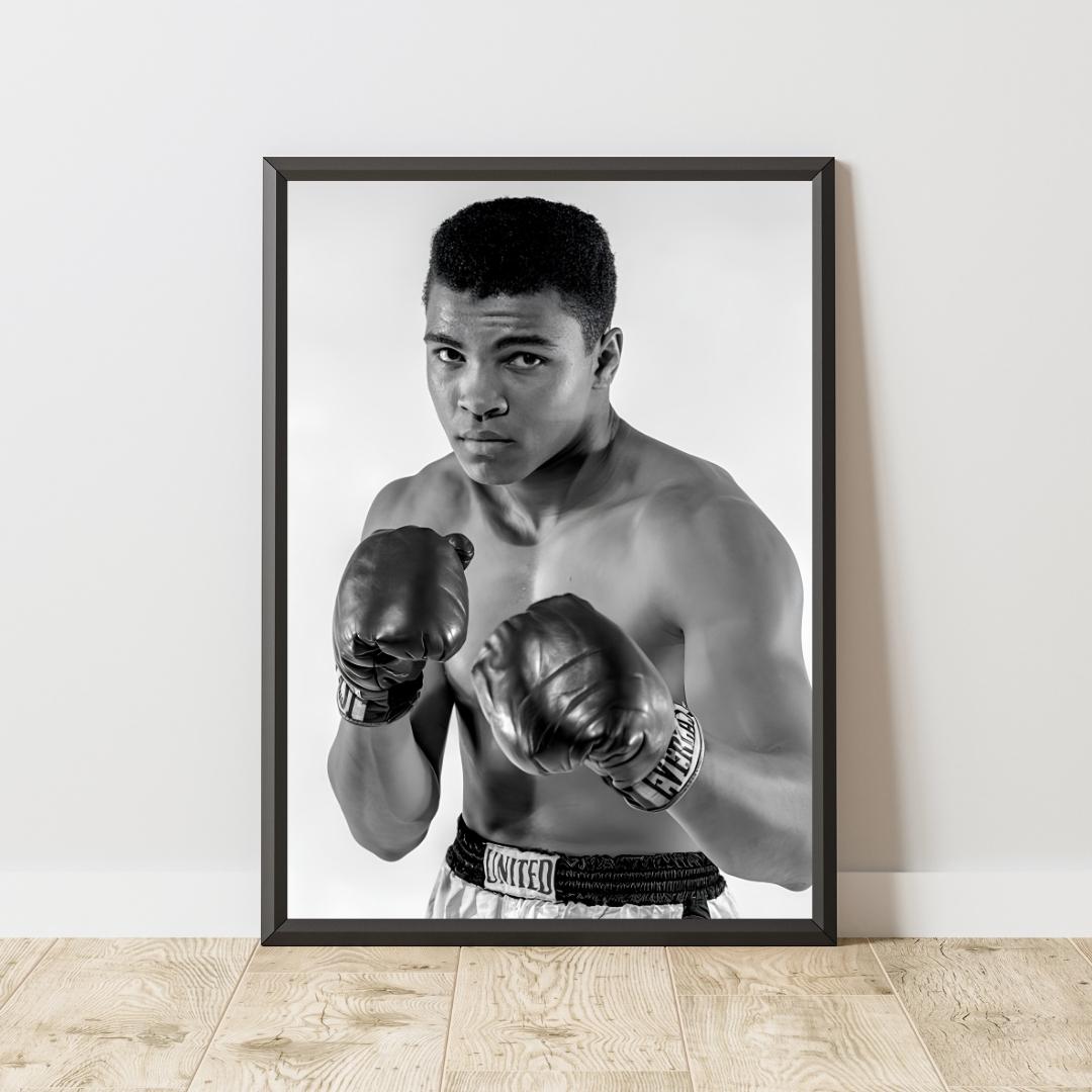 Muhammad Ali Poster, Muhammad Ali Print, Muhammad Ali Wall Art, Black ...