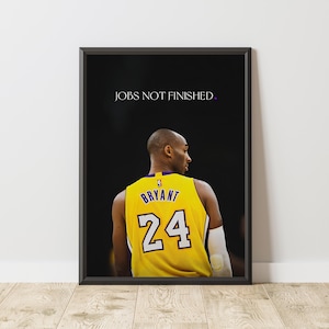 Kobe Bryant Motivational Poster, Motivational Print, Motivation Wall ...