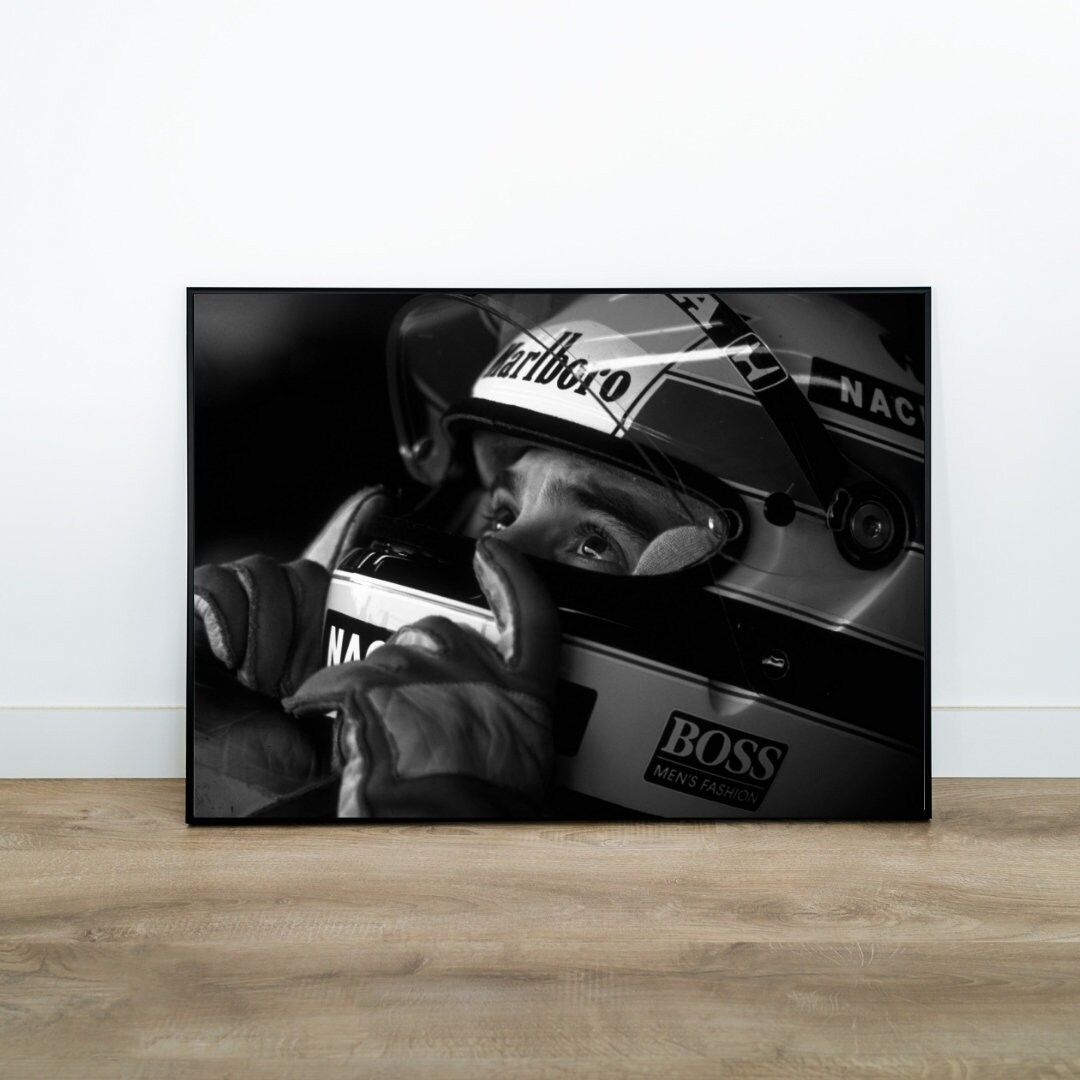 Ayrton Senna Poster, Ayrton Senna Print, Formula 1 Wall Art, Formula 1 ...