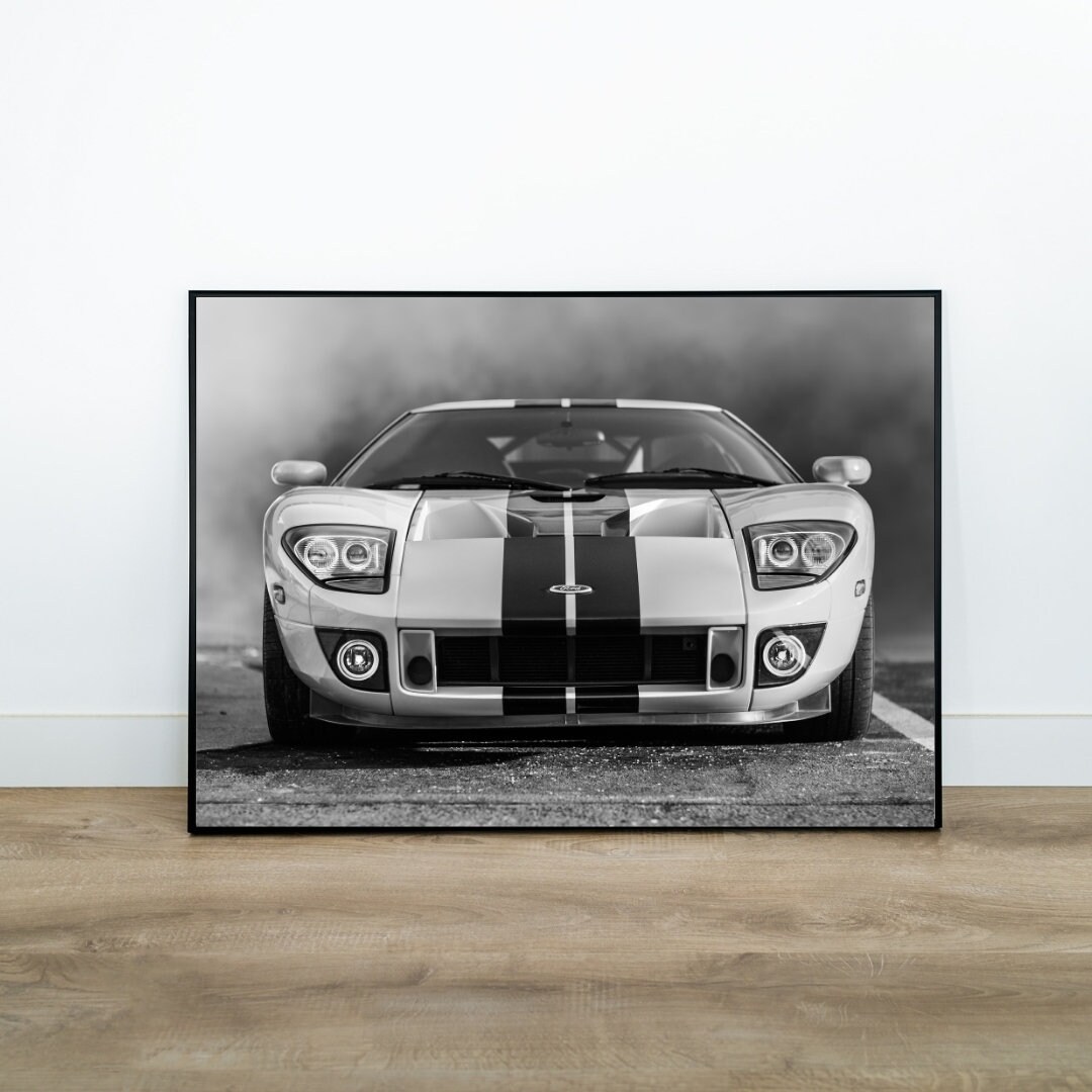 Vintage Ford GT Poster, Vintage Ford GT Print, Vintage Ford GT Wall Art ...