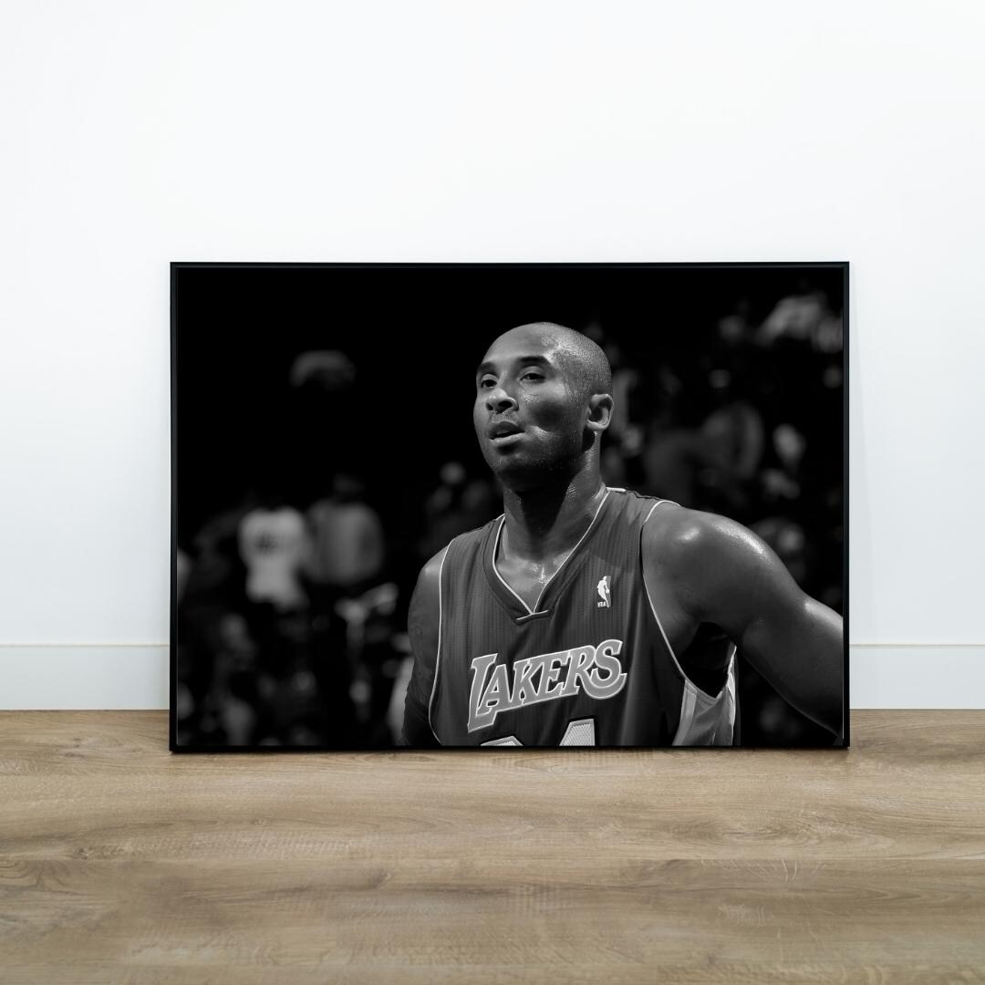 Kobe Bryant Poster, Kobe Bryant Print, Kobe Bryant Wall Art, Basketball ...