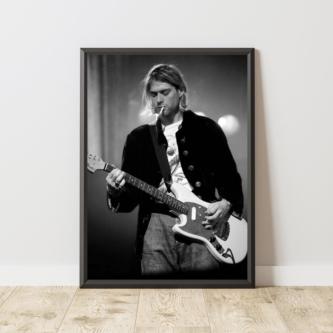 Kurt Cobain Poster Kurt Cobain Print Kurt Cobain Wall Art - Etsy