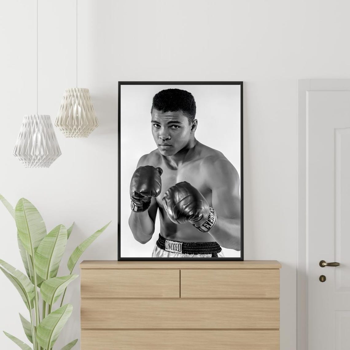 Muhammad Ali Poster, Muhammad Ali Print, Muhammad Ali Wall Art, Black ...