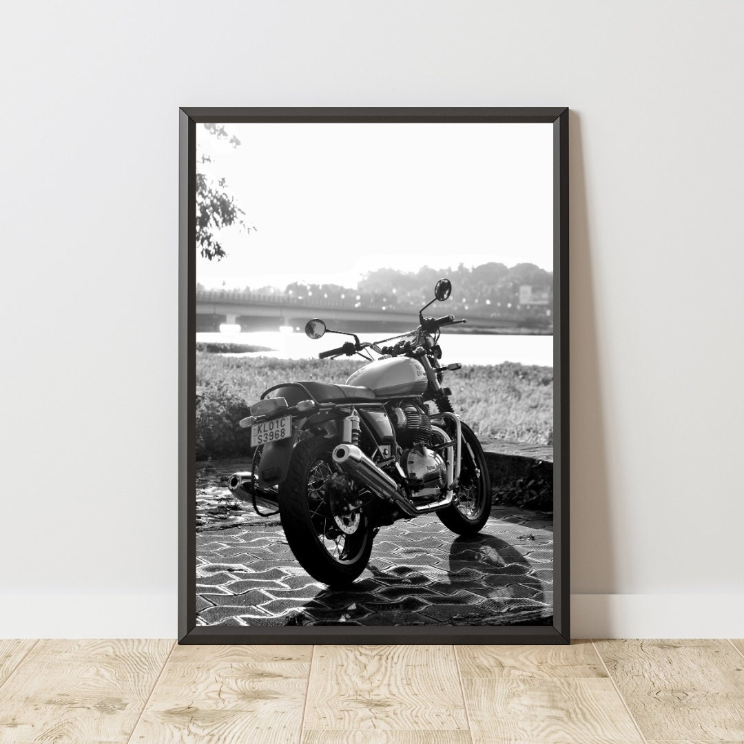 Vintage Motorbike Poster, Vintage Motorbike Poster, Vintage Motorbike ...