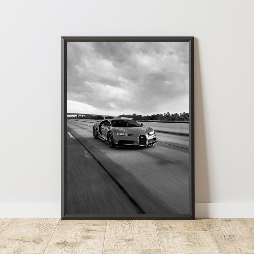 Bugatti Chiron Poster, Bugatti Chiron Druck, Bugatti Chiron Wandkunst ...