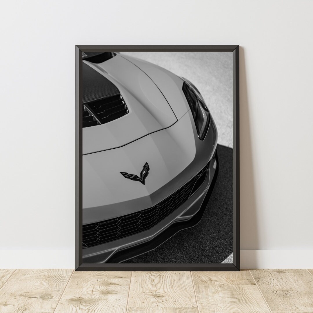 Chevrolet Corvette Poster, Chevrolet Corvette Print, Chevrolet Corvette ...