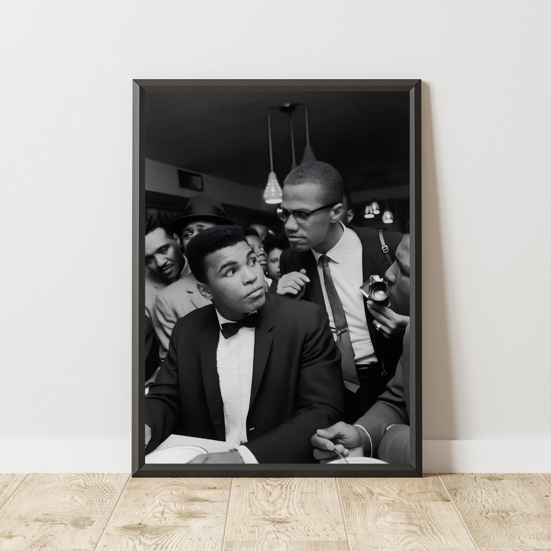 Muhammad Ali and Malcolm X Poster, Muhammad Ali Poster, Muhammad Ali ...