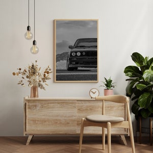 Vintage BMW E30 Poster, Vintage BMW E30 Print, Vintage BMW E30 Wall Art ...