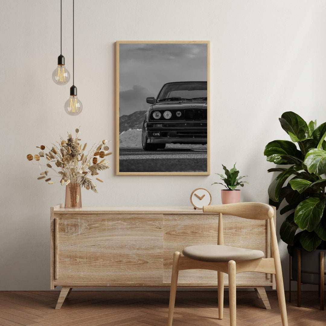 Vintage BMW E30 Poster, Vintage BMW E30 Print, Vintage BMW E30 Wall Art ...
