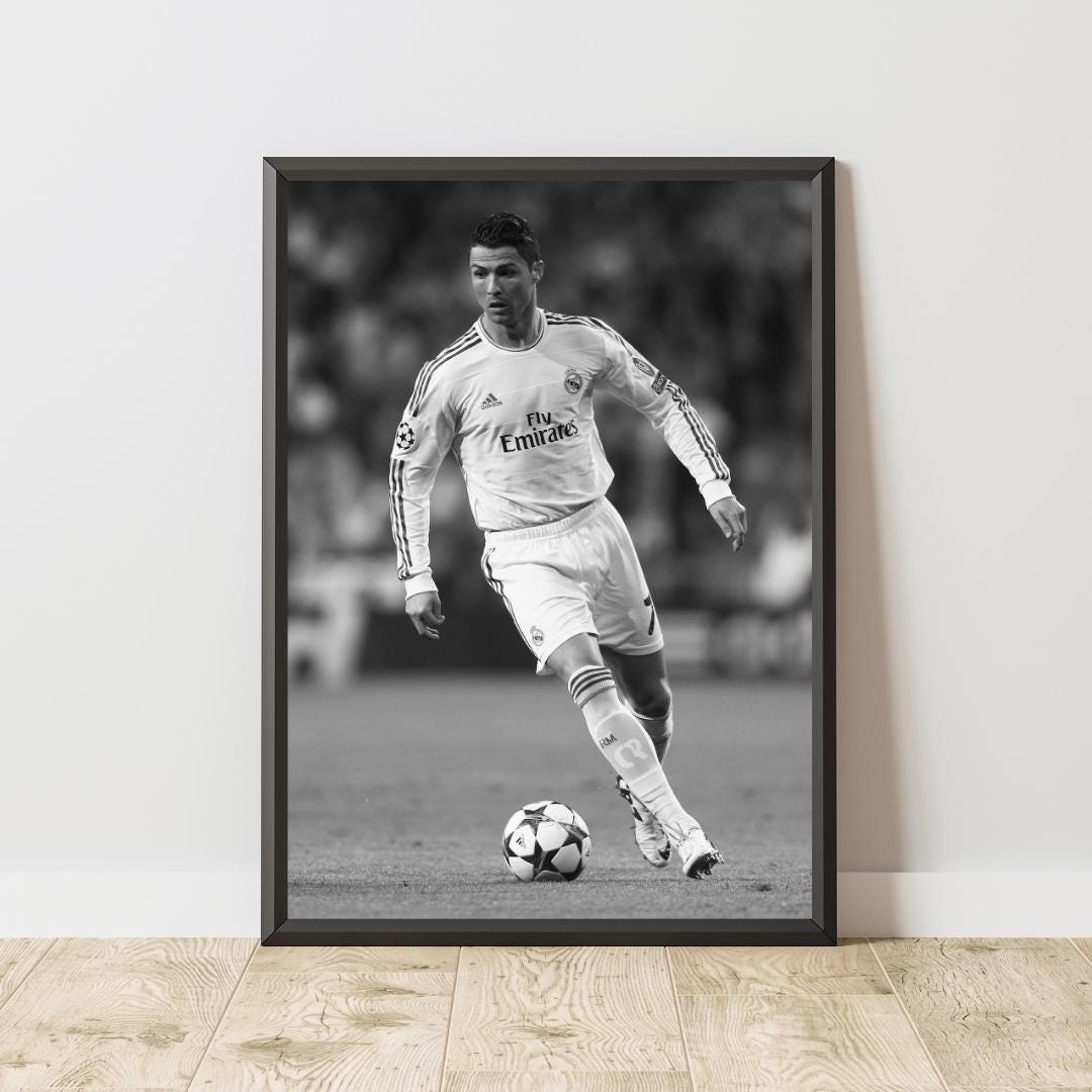 Cristiano Ronaldo Poster, Cristiano Ronaldo Print, Cristiano Ronaldo ...