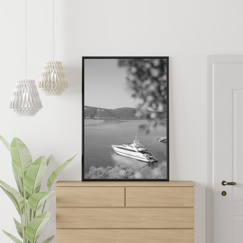 Yacht Poster, Yacht Print, Yacht Wall Art, Boat Poster, Boat Print ...
