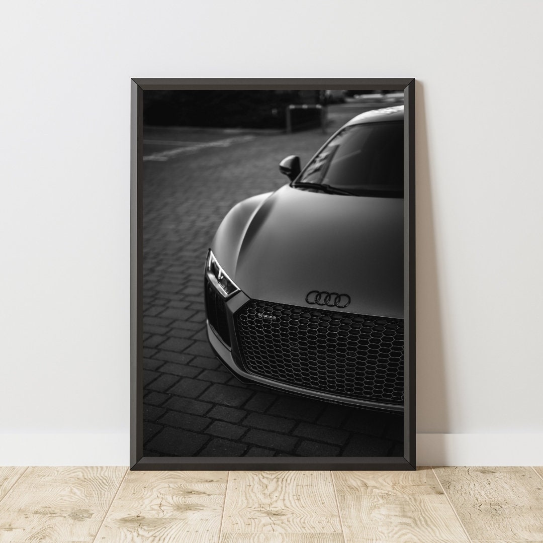 Audi R8 Poster, Audi R8 Print, Audi R8 Wall Art, Iconic Car Poster ...