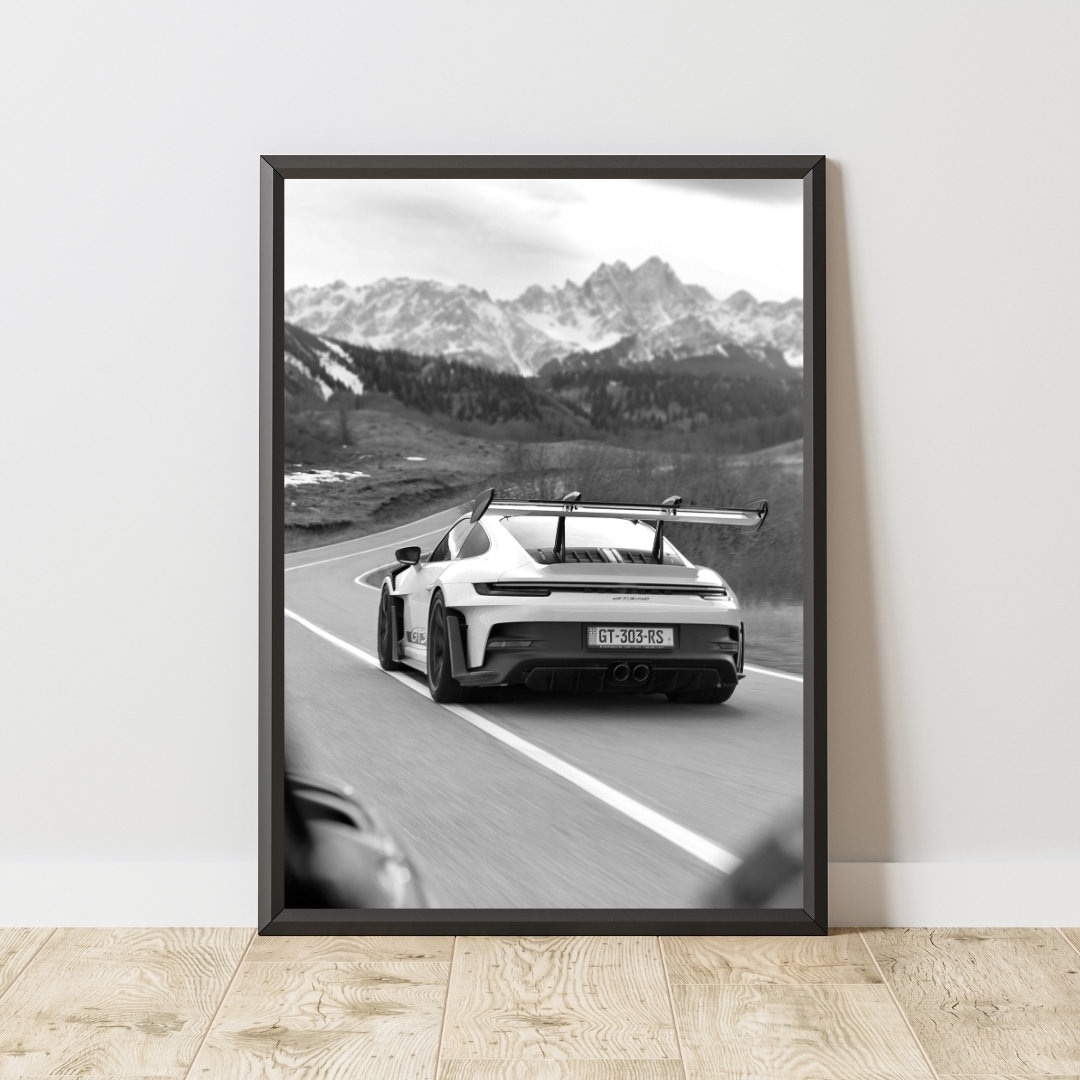 Porsche 911 GT3 RS Poster, Porsche GT3 RS Print, Porsche GT3 RS Wall ...