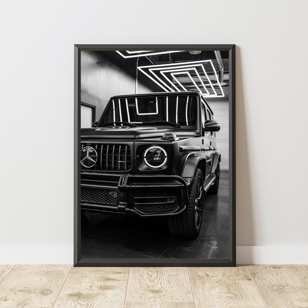 Mercedes G-wagon Poster, Mercedes G-wagon Print, Mercedes G-wagon Wall ...