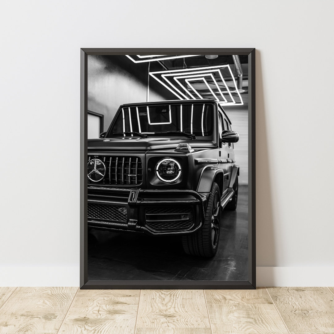Mercedes G-wagon Poster, Mercedes G-wagon Print, Mercedes G-wagon Wall ...