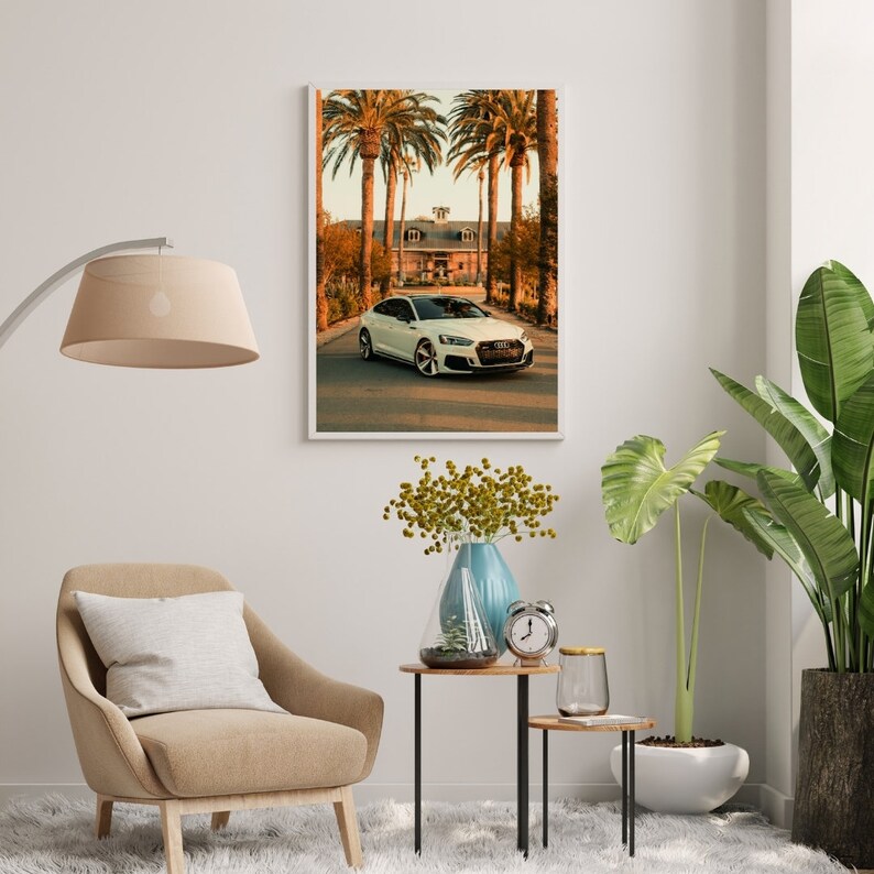 Audi RS5 Poster, Audi Poster, Audi Print, Audi Wall Art, Iconic Car ...